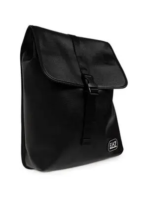EA7 Logo-patch Buckle-fastening Backpack
