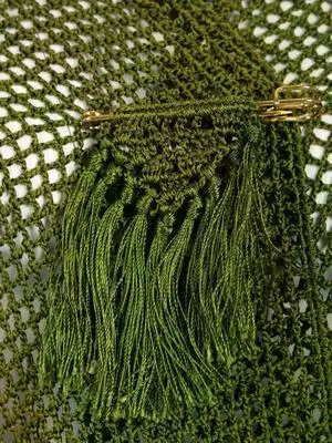CHIARA IS Crochet-knit Fringed Scarf