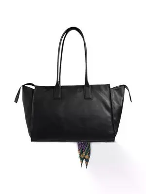 Kurt Geiger Sloane Leather Tote Bag With Eagle Head Motif - Black