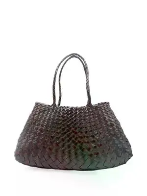 Dragon Diffusion Santa Croce Woven Leather Shoulder Bag