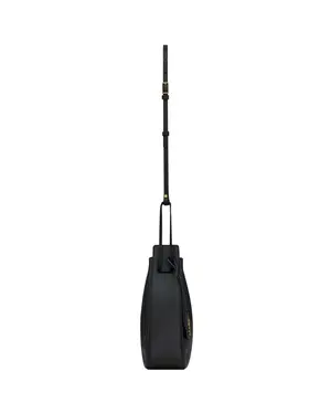 Saint Laurent Logo Plaque Drawstring Bucket Bag