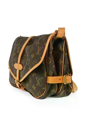 LOUIS VUITTON 1995 30 Saumur Shoulder Bag - Brown
