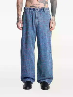 PLEASURES Strokes Parachute Pants