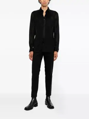 TOM FORD Pleated Evening Shirt - Black