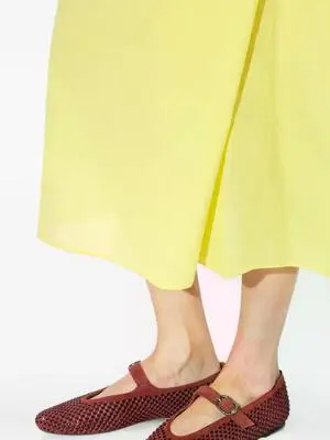 Kurt Geiger Mayfair Crystal-embellished Ballet Flats - Red