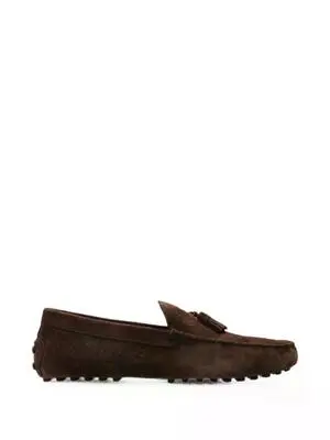 TOD'S Suede Loafers - Brown