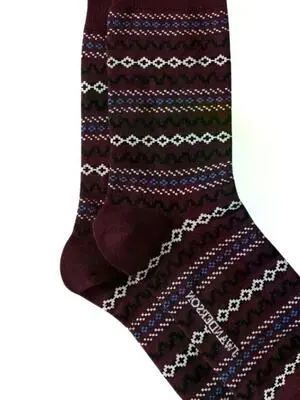 JW Anderson Fair Isle Mid-calf Socks