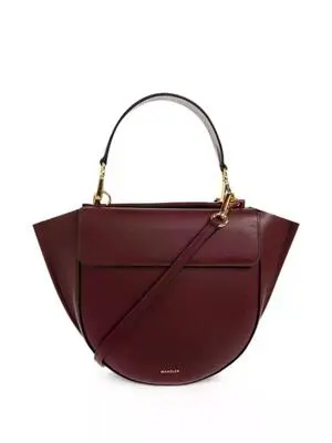 WANDLER Hortensia Small Leather Tote Bag - Red