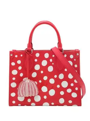 LOUIS VUITTON 2020-2026 Yayoi Kusama Monogram Giant Empreinte Onthego Pm Satchel - Red