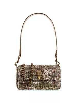 Kurt Geiger Oxford Mini Crystal-embellished Shoulder Bag - Brown