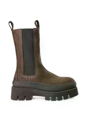 COPENHAGEN  Chunky-sole Chelsea Boots - Brown