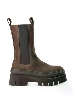 COPENHAGEN  Chunky-sole Chelsea Boots - Brown