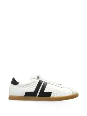 LANVIN Glen Quilted Calf Leather Sneakers - White