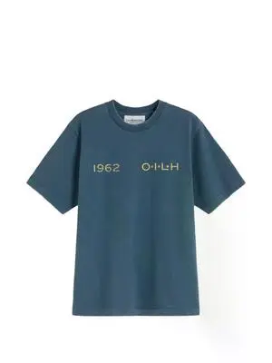 LES HÉRITIERS Graphic-print T-shirt - Blue