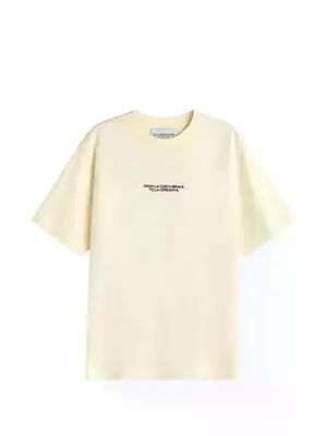 LES HÉRITIERS Short-sleeve Print-detail T-shirt - Neutrals