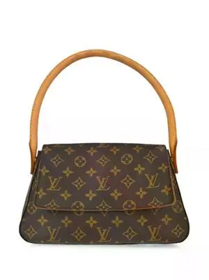 LOUIS VUITTON Monogram Mini Looping Shoulder Bag - Brown
