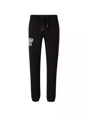 Off-White Motion Arrow Cuffed Logo-print Track Pants - Black