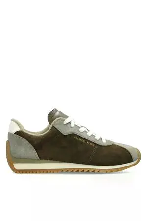 Michael Kors Rhodes Panelled Leather Sneakers - Green