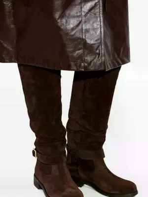 JIMMY CHOO Biker Kb Buckle-fastening Boots - Brown