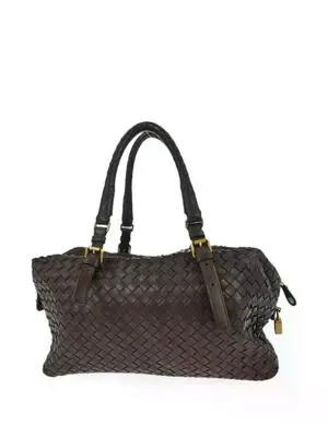 Bottega Veneta 2007 Intrecciato Travel Bag - Brown