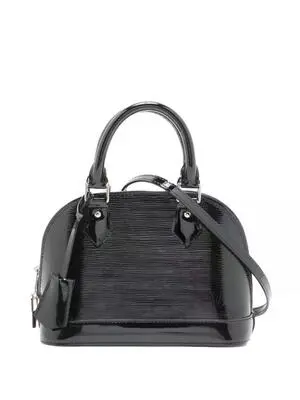 LOUIS VUITTON 2013 Electric Epi Alma Bb Satchel - Black