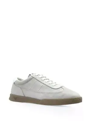 Emporio Armani Suede Leather Sneakers - Grey
