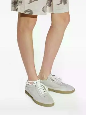 Emporio Armani Suede Leather Lace-up Sneakers