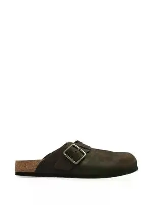 BIRKENSTOCK Boston Buckle-fastening Mules - Brown