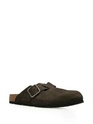 BIRKENSTOCK Boston Buckle-fastening Mules - Brown