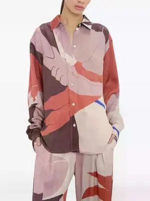 Victoria Beckham Remi Abstract Print Shirt