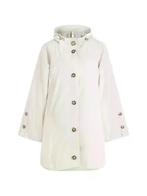 BETTY BARCLAY Hooded Button-fastening Jacket - Neutrals