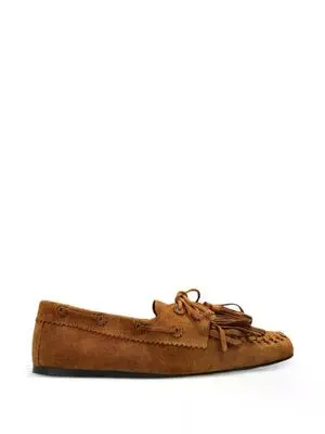 Isabel Marant Étoile Fersi Fringed Ballet Flats - Brown