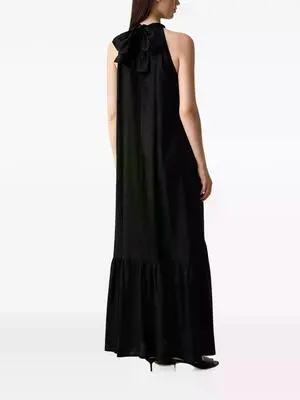 VICOLO Halterneck Tiered Maxi Dress