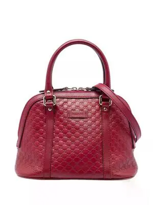 Gucci 2016-2026 Mini Microguccissima Dome Satchel - Red