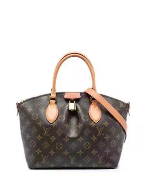 LOUIS VUITTON 2010-2026 Monogram Boetie Pm Satchel - Brown
