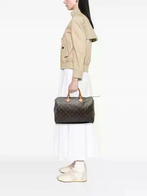 LOUIS VUITTON 2011 Monogram Speedy 35 Boston Bag - Brown
