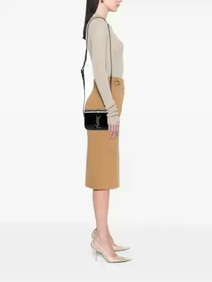 Saint Laurent Patent Monogram Universite Crossbody Bag