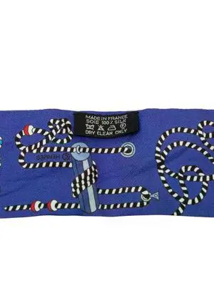 Hermès 2000-2026 Cordages Silk Twilly Scarf Scarves