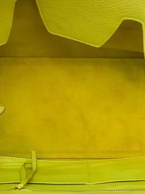 Celine Small Grained Calfskin Tie Knot Handbag - Yellow