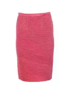 Nina Ricci Textured Pencil Skirt - Pink