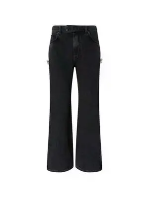 Pinko Side-slit Embellished Jeans