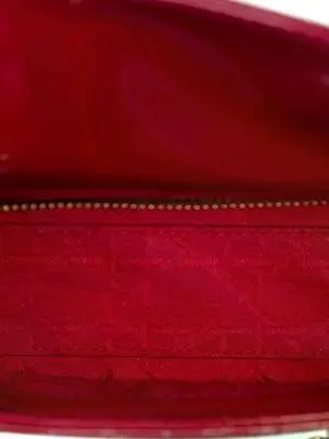 Dior Patent Cannage Lady Satchel - Red