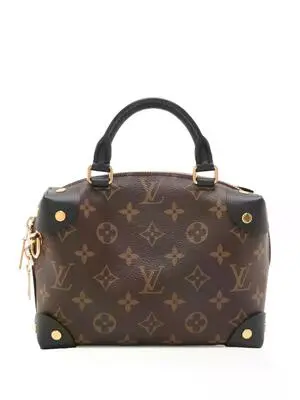 LOUIS VUITTON Monogram Petite Malle Souple Satchel - Brown
