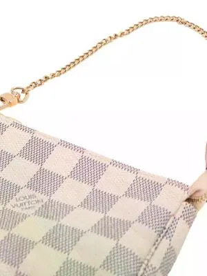 LOUIS VUITTON Damier Azur Mini Pochette Accessoires Handbag - White