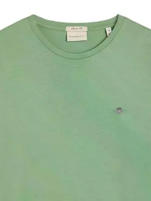 Gant Logo-embroidered Cotton T-shirt - Green