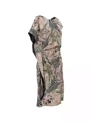 Etro Paisley Print Draped Mini Dress