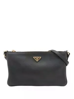 Prada 2013-2026 Leather Crossbody Bag - Black