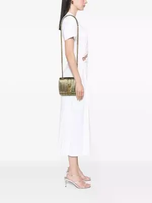 Saint Laurent Velvet Monogram Vicky Chain Bag