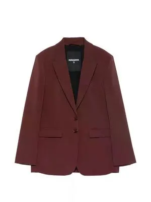 Patrizia Pepe Single-breasted Blazer - Brown