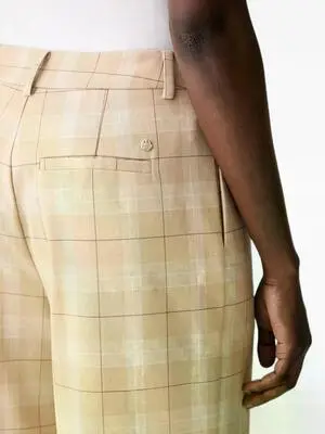 MOS MOSH Mmleyla Check-pattern Cropped Trousers